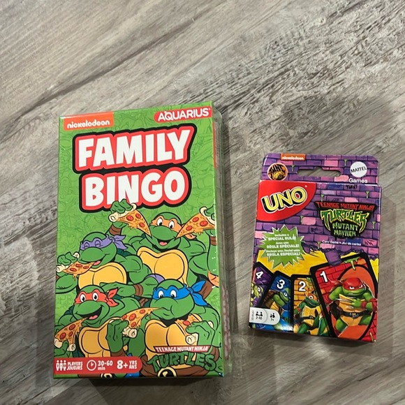 Toys | Bnwt Nickelodeon Teenage Mutant Ninja Turtles Game Set Wfamily ...